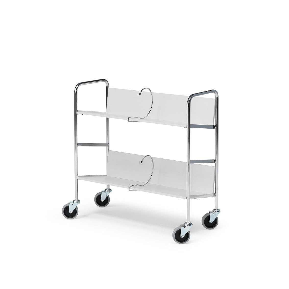 File trolley, 800x340x840 mm, grey | AJ Products