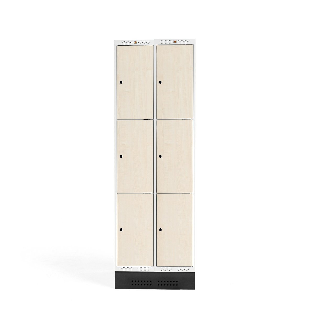 Student locker ROZ, 2 modules, 6 doors, 1890x600x550 mm, birch, incl ...