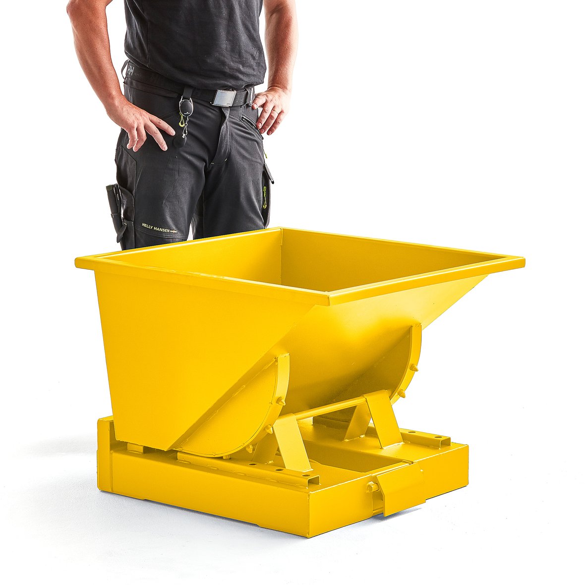 Auto self tipping skip SPECTRA, 815x760x580 mm, 150 L, yellow | AJ ...