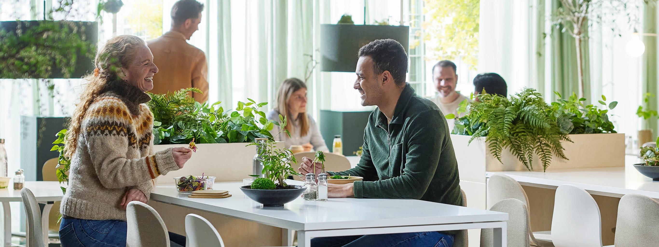 Quiet & Natural Canteen Concept Design for Recovery | AJ Products UK