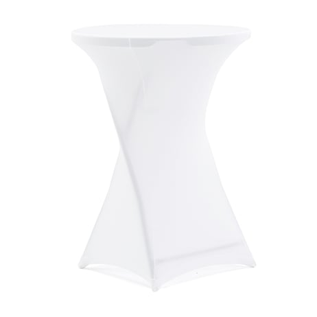 Stretch cover for bar table CLARA, white | AJ Products UK
