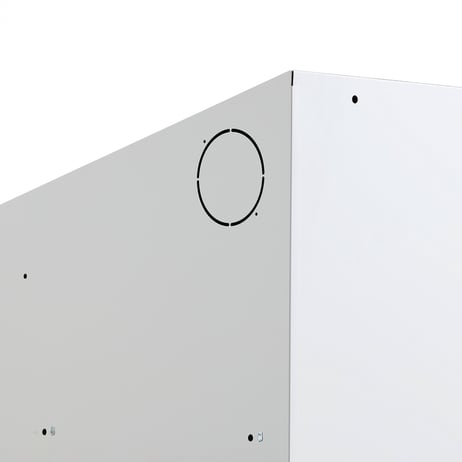 Full length locker CLASSIC, 3 modules, 1900x1200x550 mm, blue | AJ ...