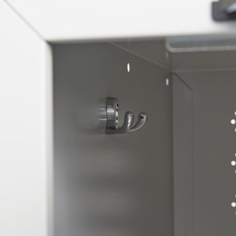 Z-locker CLASSIC, leg frame, 3 modules, 6 doors, 2100x1200x550 mm, blue ...