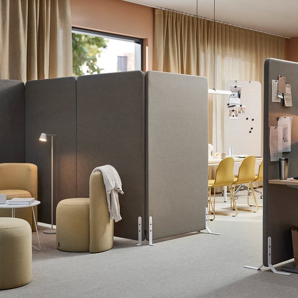 Tool GANDER, liugjalg, istekõrgus 450 mm, sinep kangas | AJ Tooted