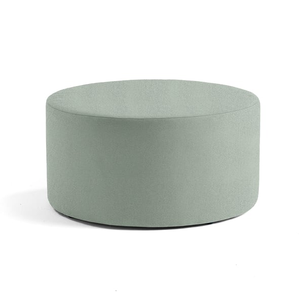 Seating block CASUAL, Ø 1000 mm, fabric CURA, green grey | AJ Products IE