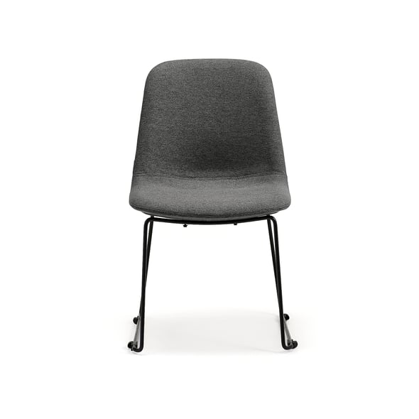 Stol LANGLEY, lav, meiestativ, svart/antrasitt | AJ Produkter