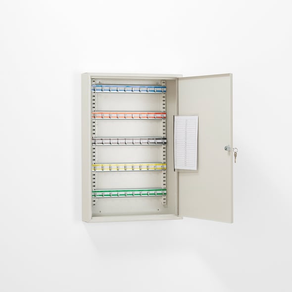 Large key cabinet ROWLEY, 50 hooks, 550x380x80 mm | AJ Products IE