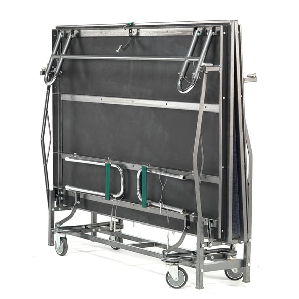 Foldable stage, with castors, 2400x1800x410 mm | AJ Products UK
