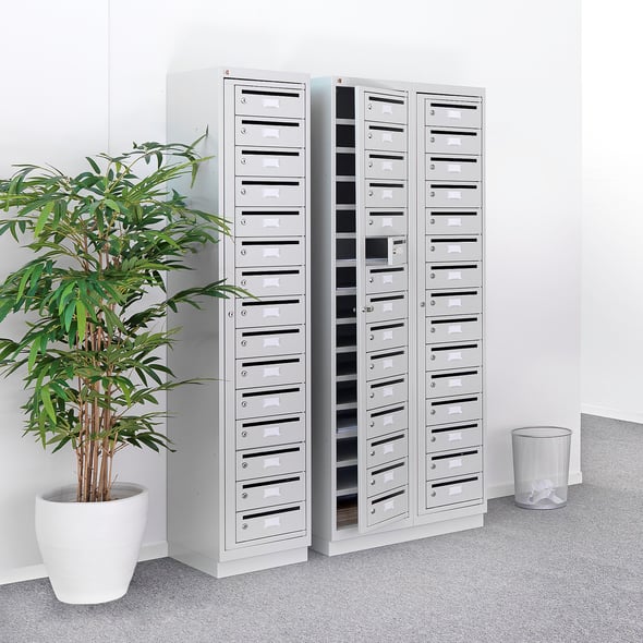 Post locker MAILMAN, floor, 30 boxes, 1915x760x450 mm | AJ Products