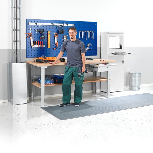 Workbench ROBUST, 2000x800 mm, hardboard | AJ Products UK