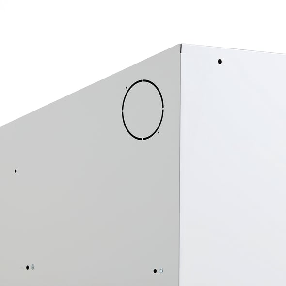 Full length locker CLASSIC, 4 modules, 1900x1200x550 mm, grey | AJ Products