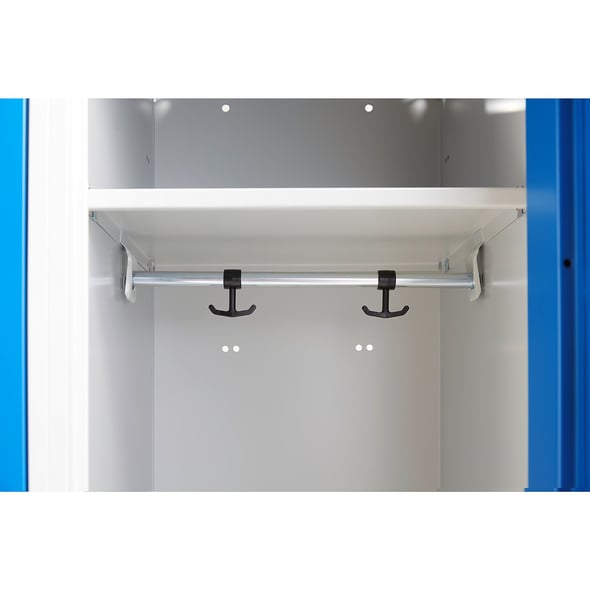 Full length locker CLASSIC, 4 modules, 1900x1200x550 mm, blue | AJ ...