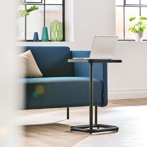 Sto za laptop STANDBY, 425x350x647, crno postolje, crna ploča | AJ ...