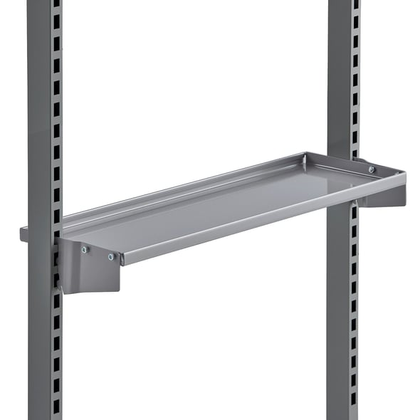 Angled metal shelf for workbench MOTION, 645x210 mm | AJ Products IE
