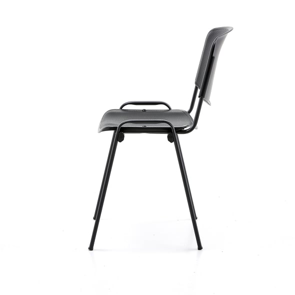 Chair NELSON, plastic seat, black, black | AJ Products IE