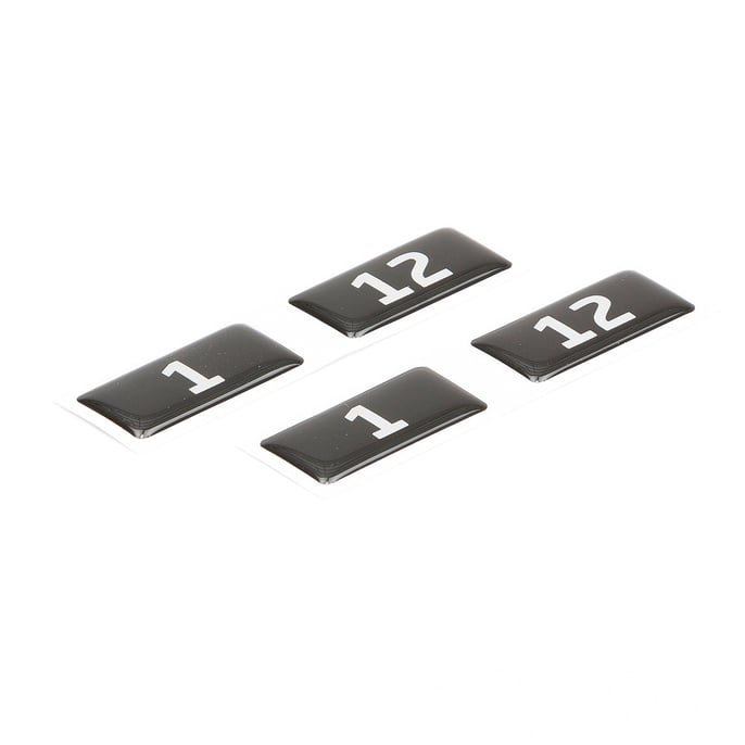 Self-adhesive number labels, numbers 1-50 | AJ Products UK