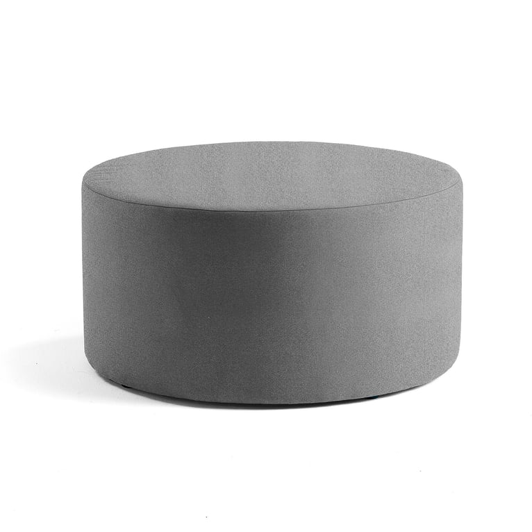 Seating block CASUAL, Ø 1000 mm, fabric CURA, grey | AJ Products IE