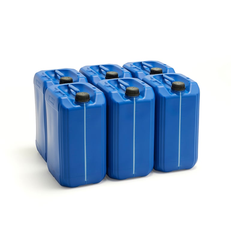 Water Carrier 25 Litre UN Approved Grey Jerry Can With Din61 T/E Cap ...