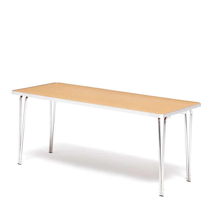 Economy folding table, 1220x610x698 mm, oak | AJ Products IE