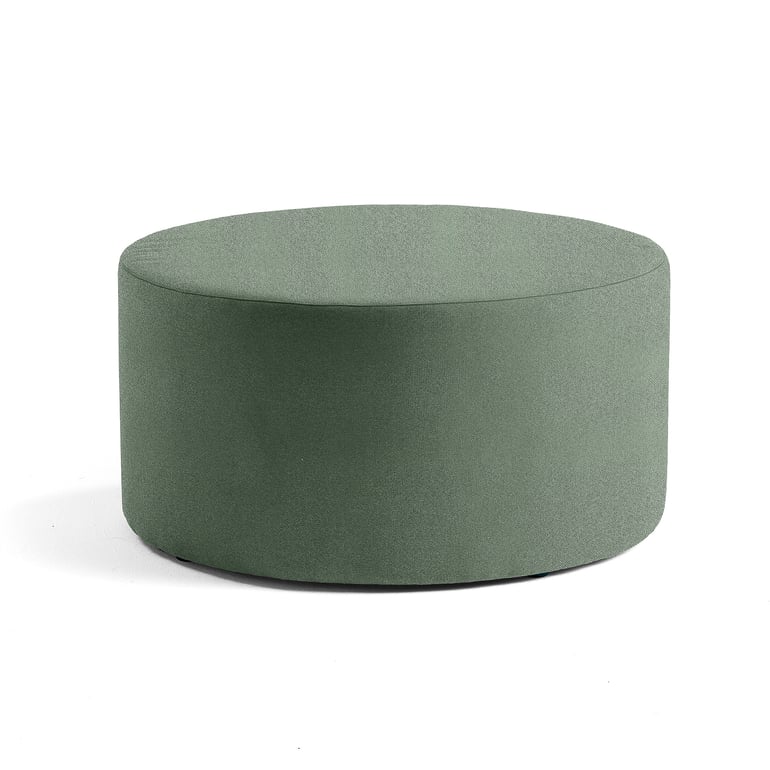 Seating block CASUAL, Ø 1000 mm, fabric CURA, dark green | AJ Products UK