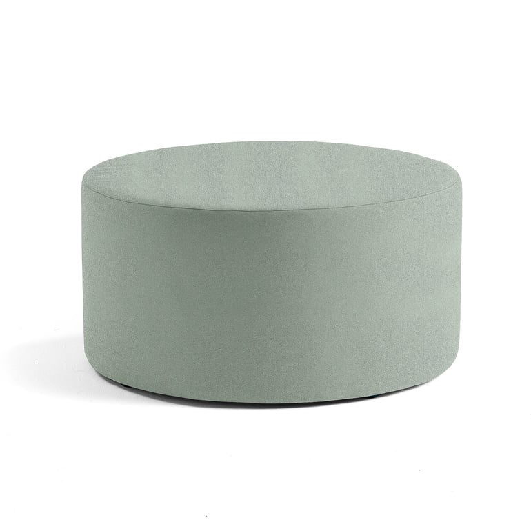 Seating block CASUAL, Ø 1000 mm, fabric CURA, green grey | AJ Products IE