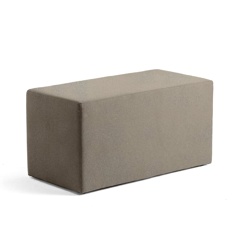 Seating block CASUAL, 1000x500 mm, fabric CURA, taupe | AJ Products IE