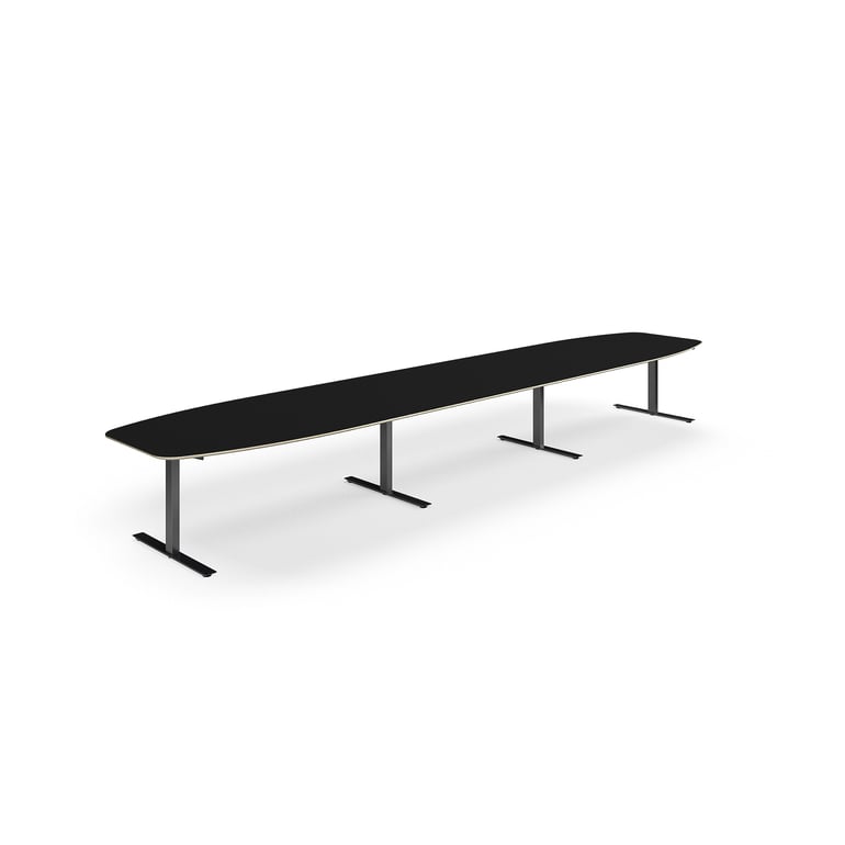 Conference table NOVUS, 5600x1200 mm, black | AJ Products UK