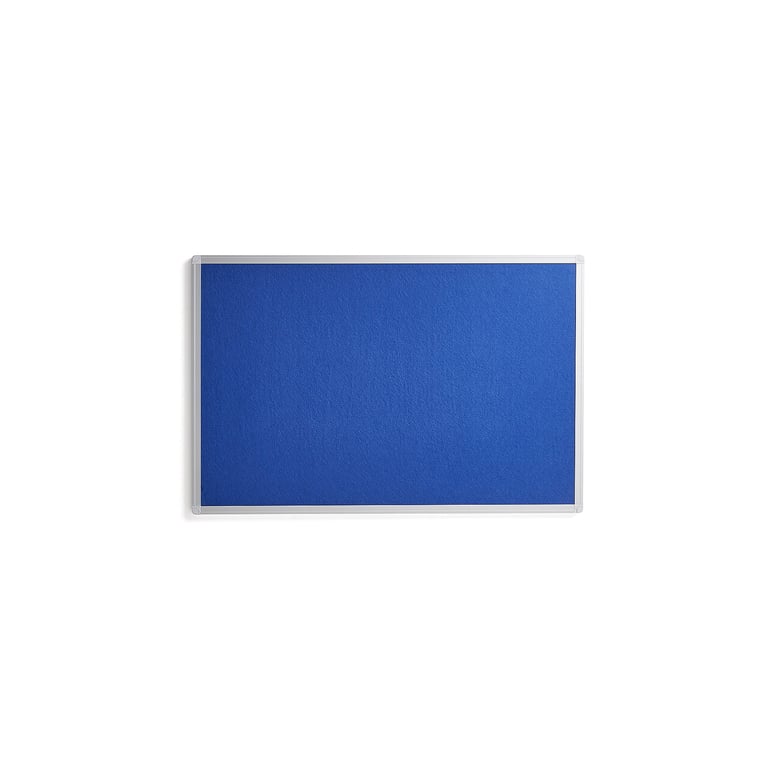 Notice board VIRGINIA, 900x600 mm, blue, alu frame | AJ Products UK