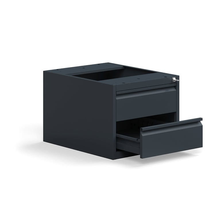 Industrial drawer unit TRUST, under bench, 2 drawers | AJ Products UK