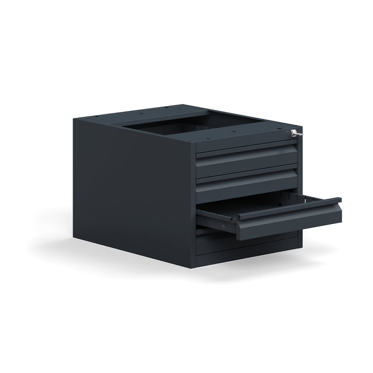 Industrial drawer unit TRUST, under bench, 4 drawers | AJ Products UK