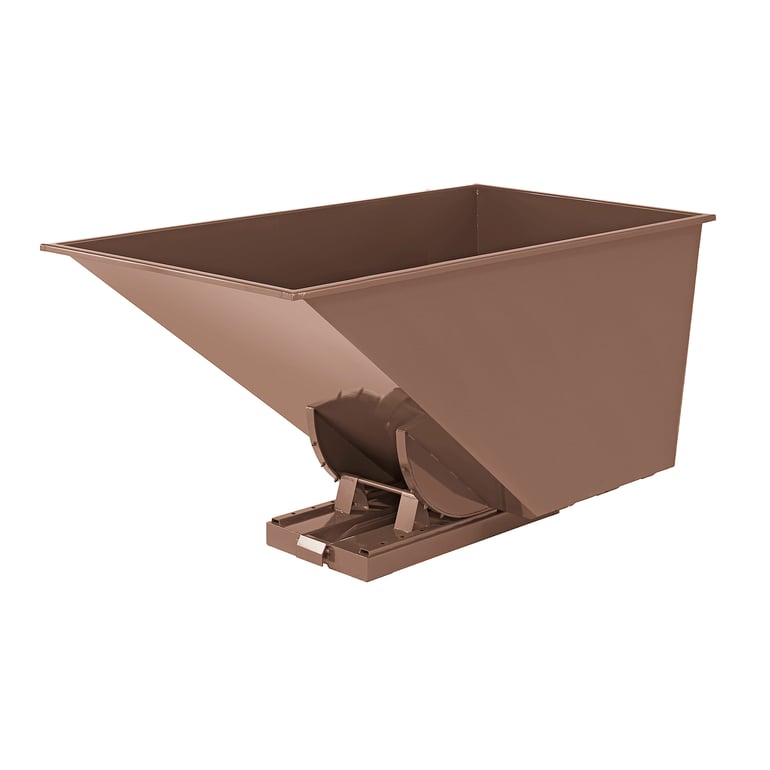 Tippcontainer SPECTRA, 1600 liter, brun | AJ Produkter