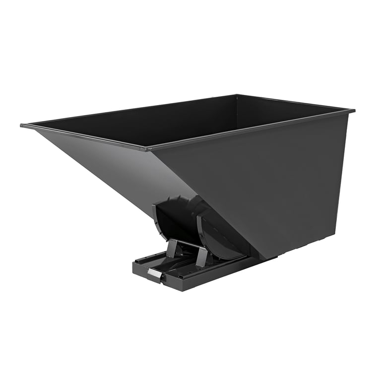 Auto self tipping skip SPECTRA, 2073x1066x1248 mm, 1600 L, black | AJ ...