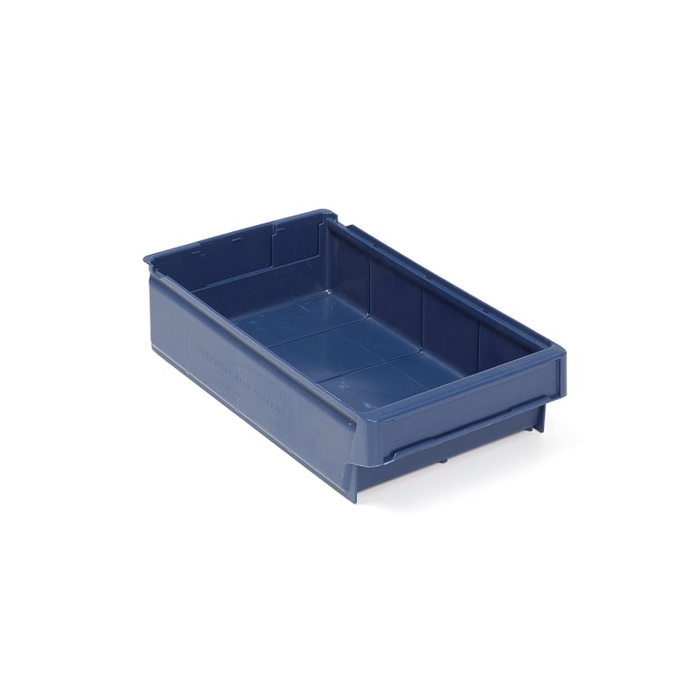 Store box DETAIL, fits 3 dividers, 400x230x100 mm, blue | AJ Products IE