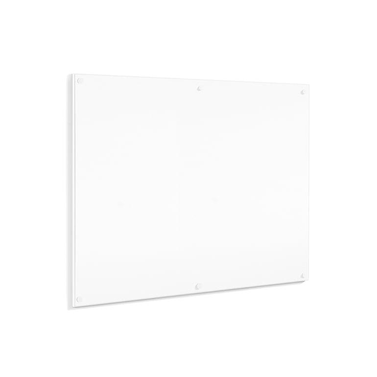 Frameless whiteboard, 1779x1176 mm, white edging | AJ Products UK