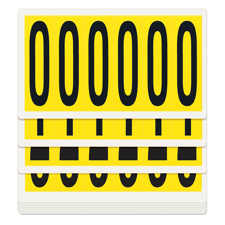 Self adhesive numbers 0-9, 130x45 mm | AJ Products UK