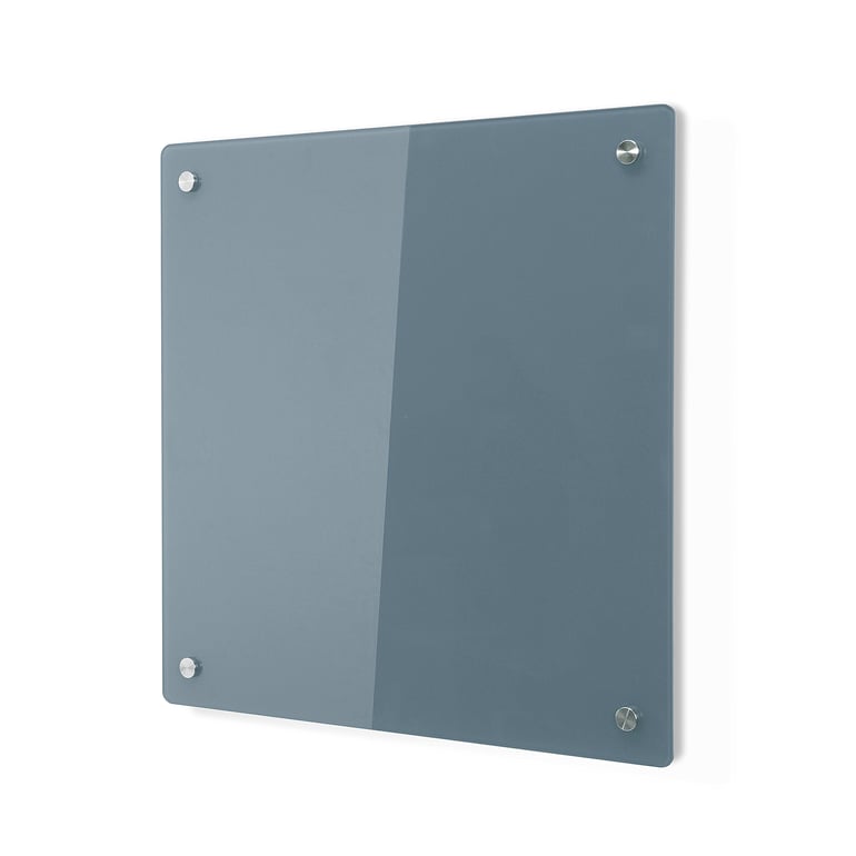 Magnetic glass board WRITE-ON®, 500x500 mm, grey | AJ Products UK