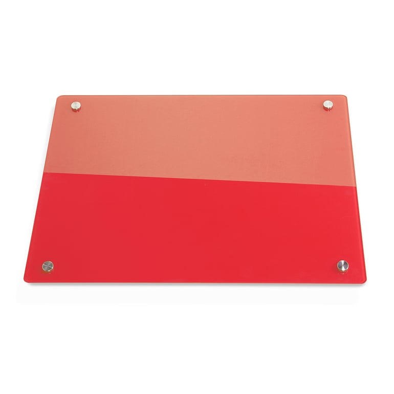 Magnetic glass board WRITE-ON®, 450x600 mm, red | AJ Products IE