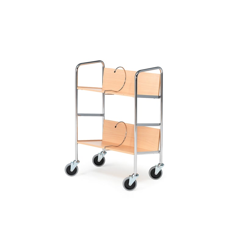 File trolley, 550x340x840 mm, beech | AJ Products UK