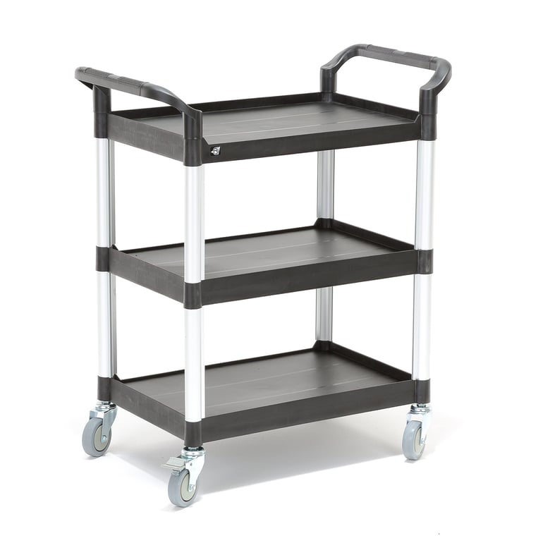 Hyllvagn MOVE, 3 hyllplan, 850x480x1020 mm | AJ Produkter