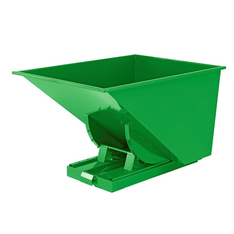 Auto self tipping skip SPECTRA, 1525x1215x870 mm, 900 L, green | AJ ...