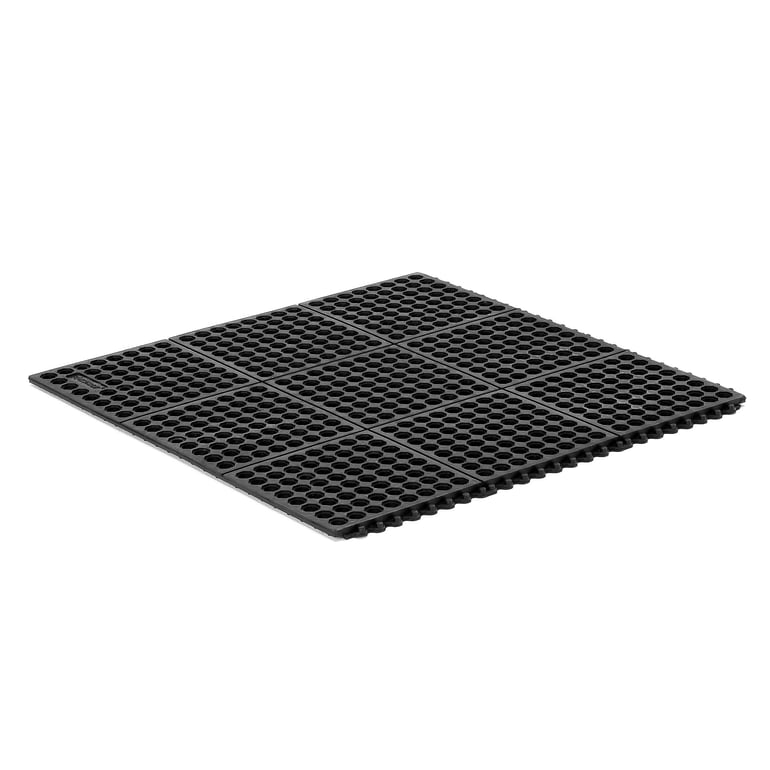Modular matting for workshop floors MODULE, self draining, 910x910 mm ...