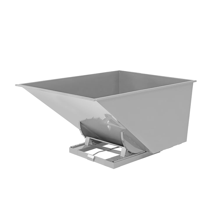 Auto self tipping skip SPECTRA, 2073x1316x1248 mm, 2000 L, grey | AJ ...