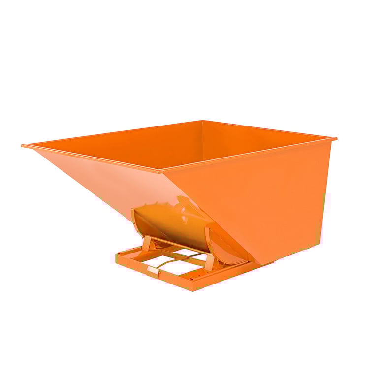 Auto self tipping skip SPECTRA, 2073x1316x1248 mm, 2000 L, orange | AJ ...