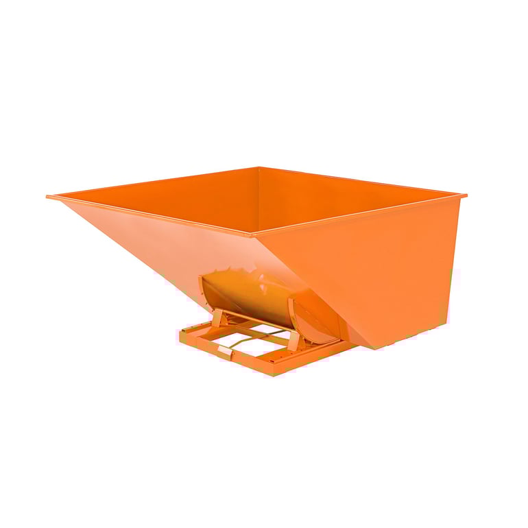 Auto self tipping skip SPECTRA, 2073x1566x1248 mm, 2500 L, orange | AJ ...