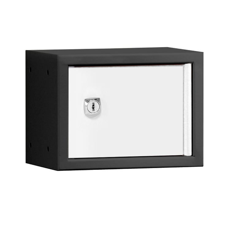 Personal effects locker CUBE, black with white door, 150x200x150 mm ... Personal effects locker CUBE, black with white door, 150x200x150 mm ...