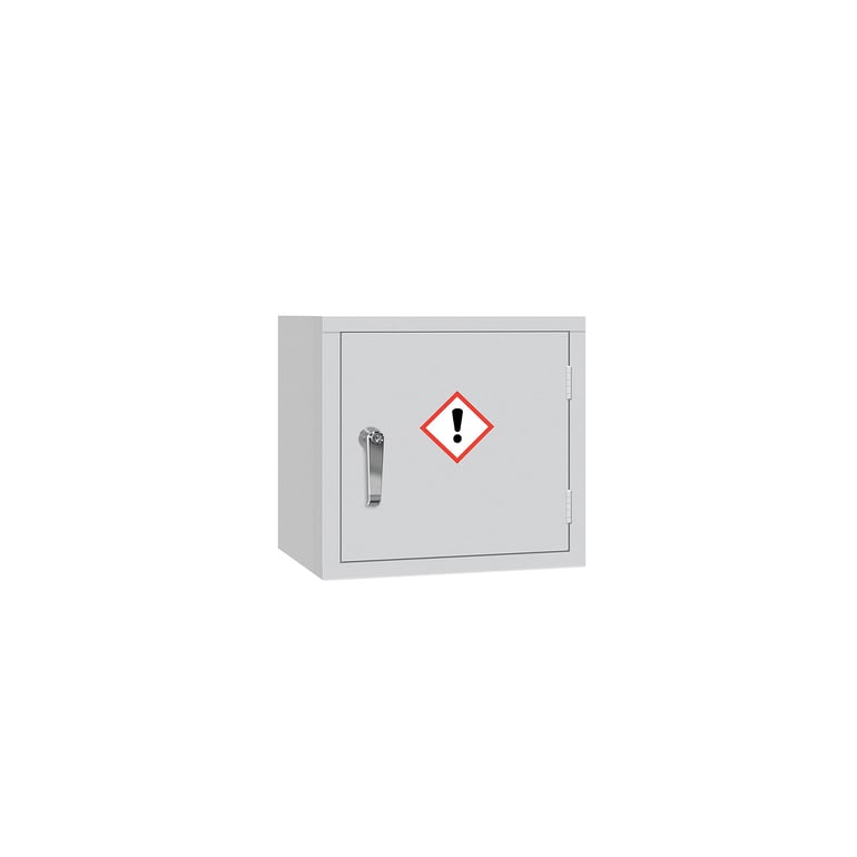 Mini COSHH cabinet, 1 shelf, 457x457x305 mm | AJ Products UK