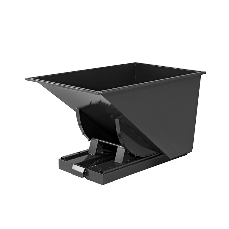 Auto self tipping skip SPECTRA, 1235x840x750 mm, 300 L, black | AJ ...