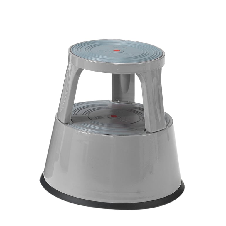 Steel kick step, H 425 mm, grey | AJ Products IE