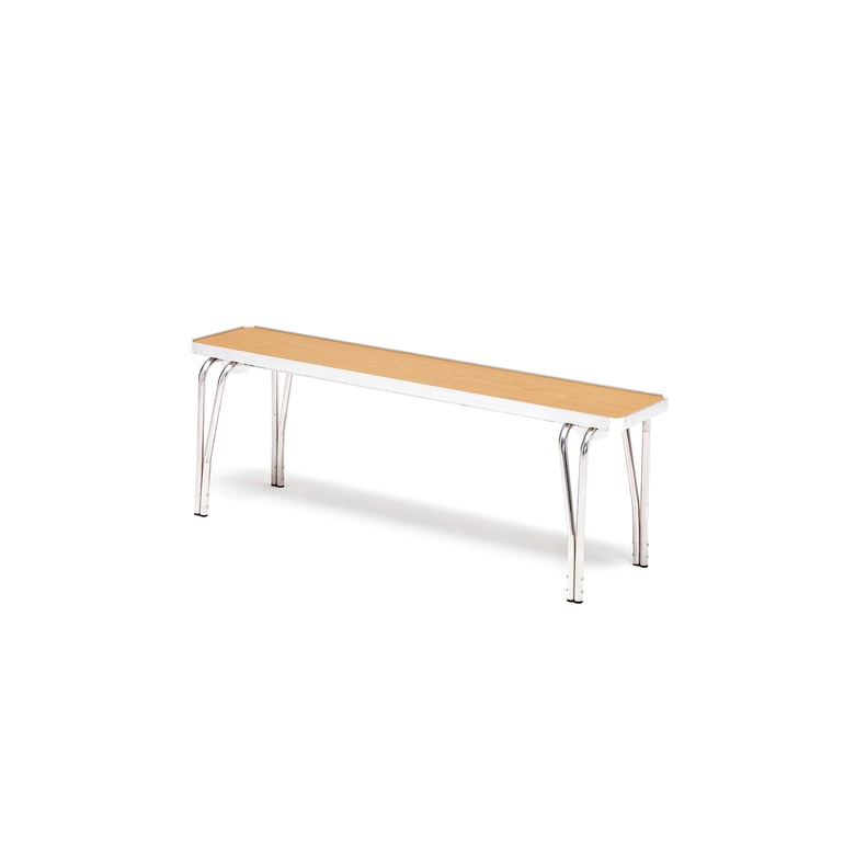 Economy stacking bench, 1220x254x432 mm, oak | AJ Products IE