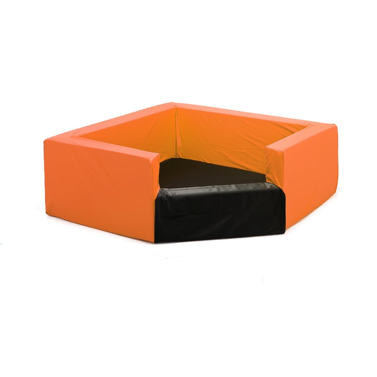 Foam corner pit, nylon cover, black, orange | AJ Products UK